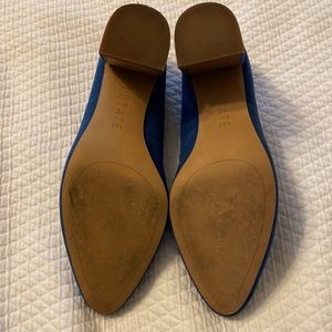 1. State | Shoes | State Block Heel Blue Suede Pumps 85m | Poshmark